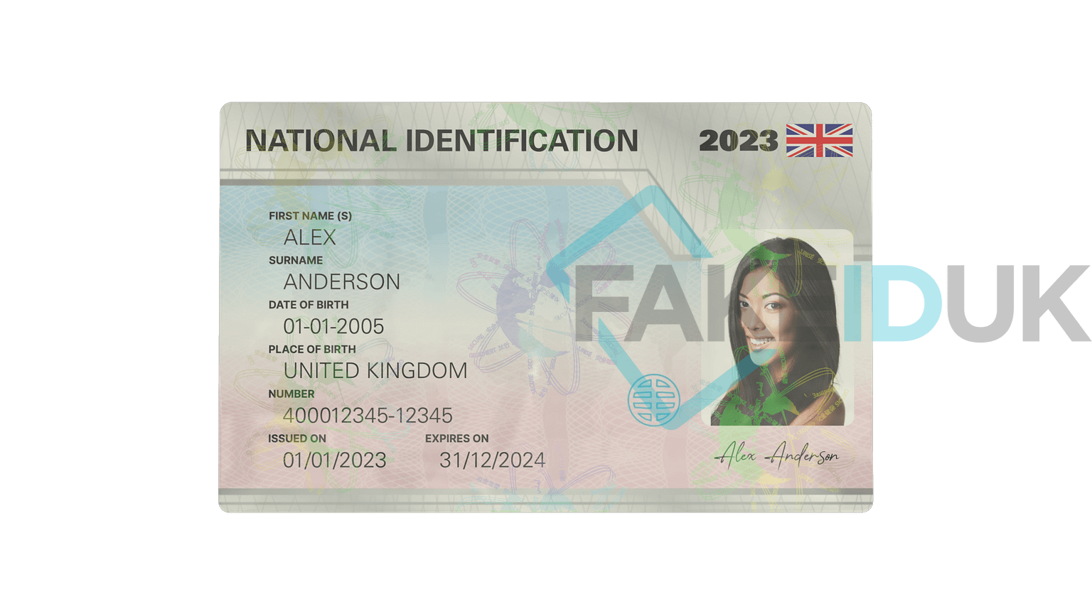 Grey National ID Card